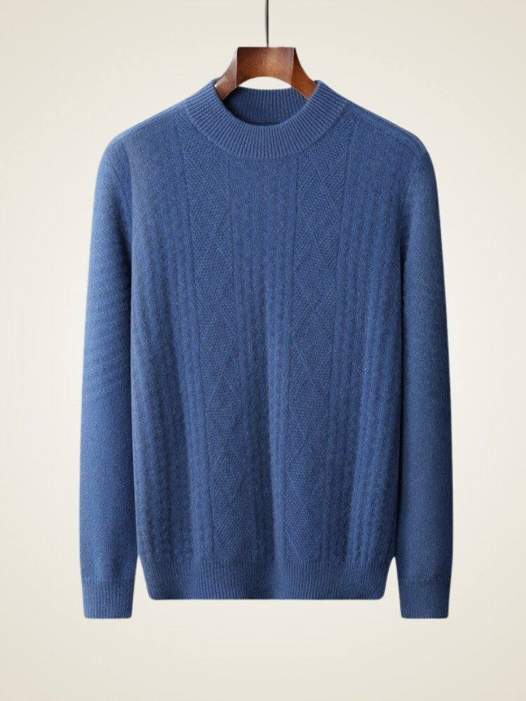 Cilian - Diamond Knit Cashmere Sweater | The Cashmere Studio